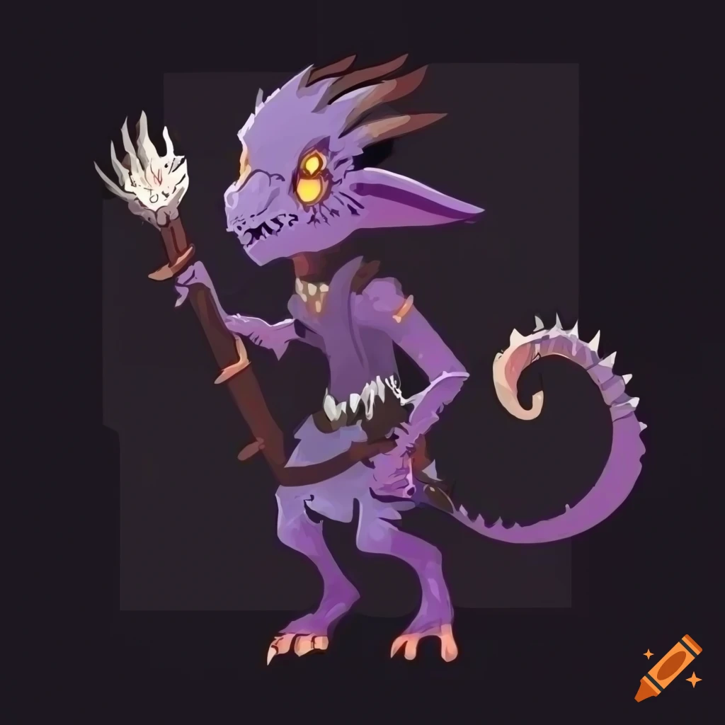 A kobold wearing a hat and boots on Craiyon