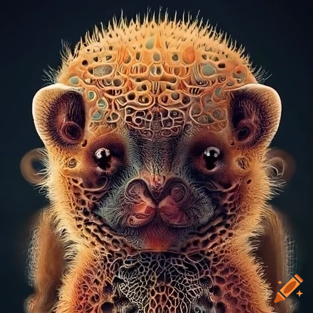 Artistic illustration of adorable animals