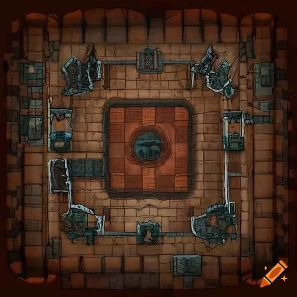 Doom map on Craiyon