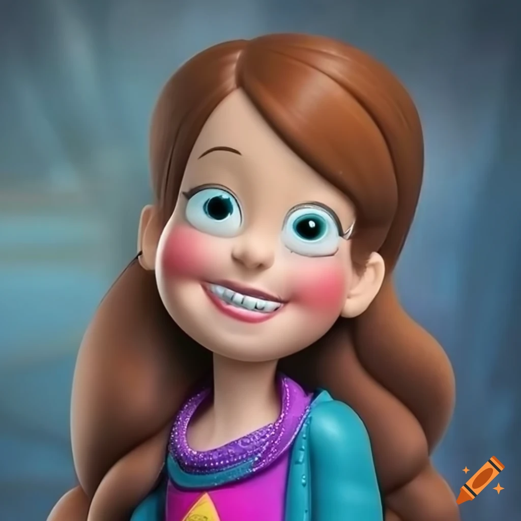 Mabel pines depicted as the goddess venus in a photo-realistic art on ...