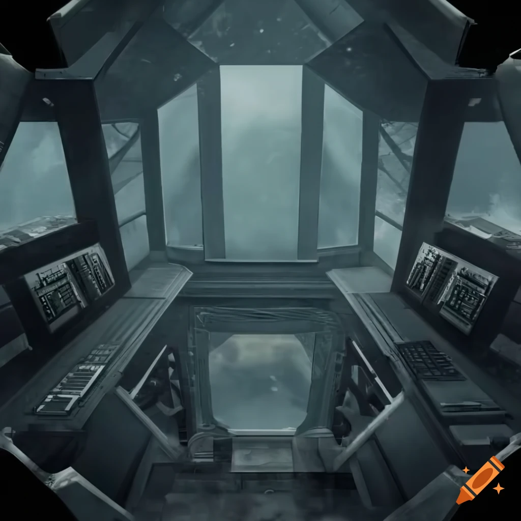 High definition art of a star wars pod racer cockpit with nine control ...