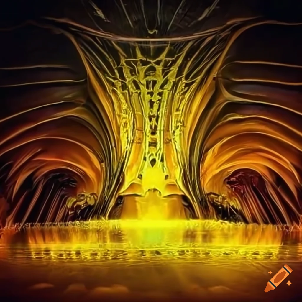 Yellow explosion background on las vegas stage