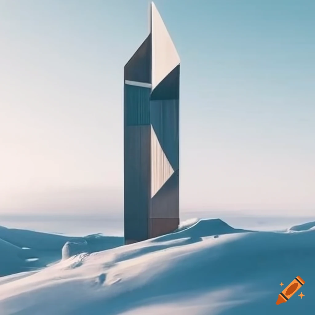 Minimalist tower cabin architecture on Craiyon