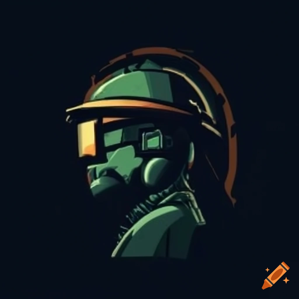 Helicopter-focused private military contractor logo on Craiyon