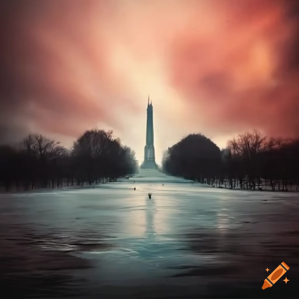 Apocalyptic scene of washington d.c