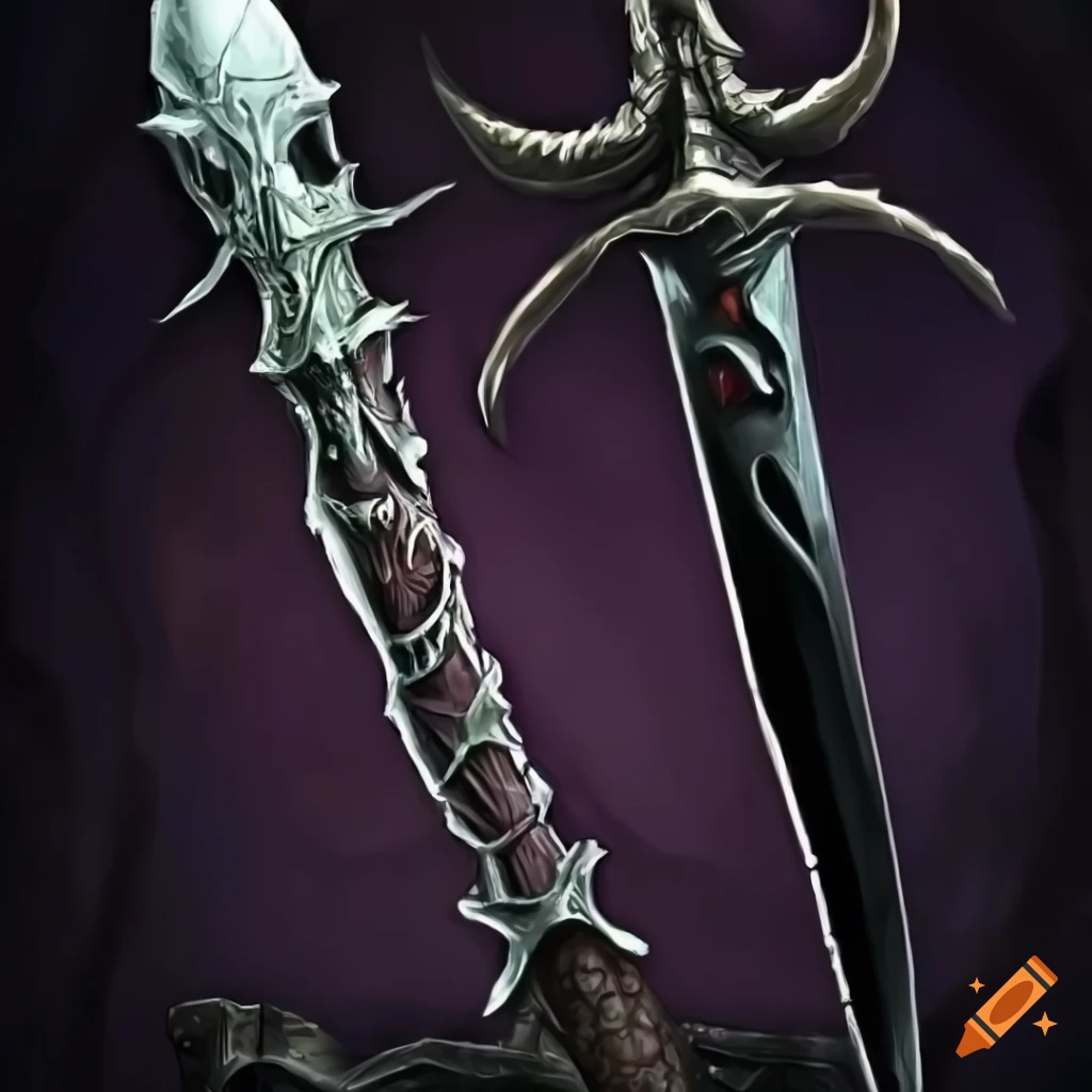 Image of a mysterious darkmatter dagger on Craiyon