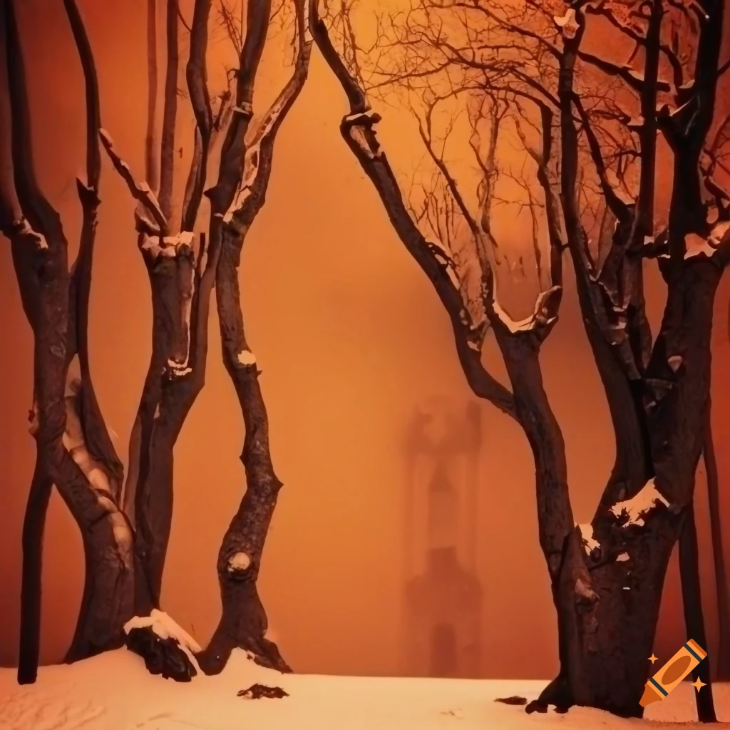 Toy photography of a gothic castle in the snow on Craiyon