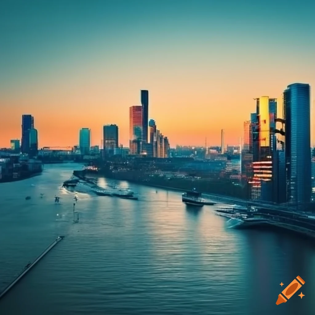 Rotterdam city skyline