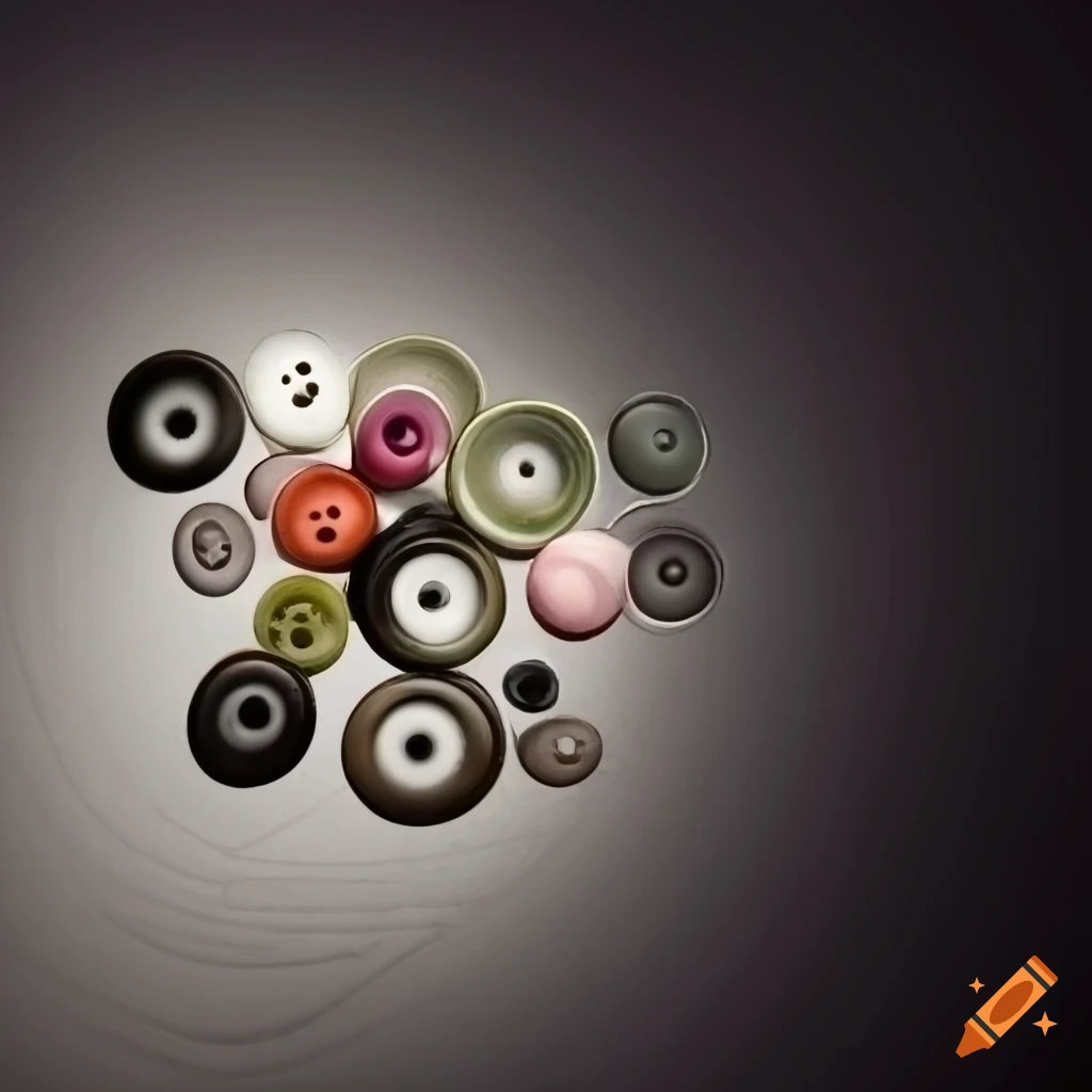 Newspaper buttons design on Craiyon