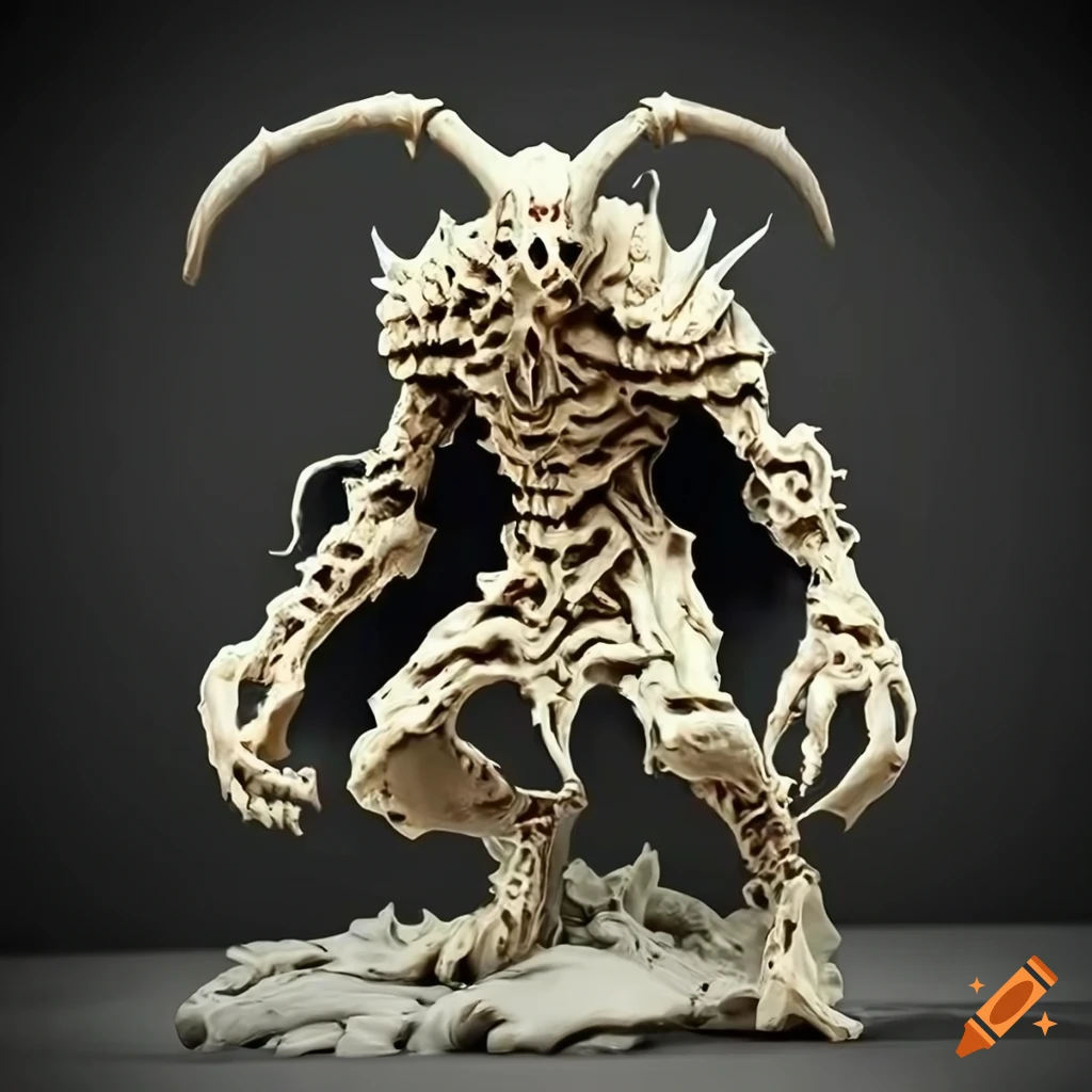 Bone hive beast on Craiyon