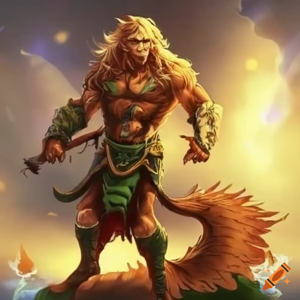 Illustration of a mythical gryphon