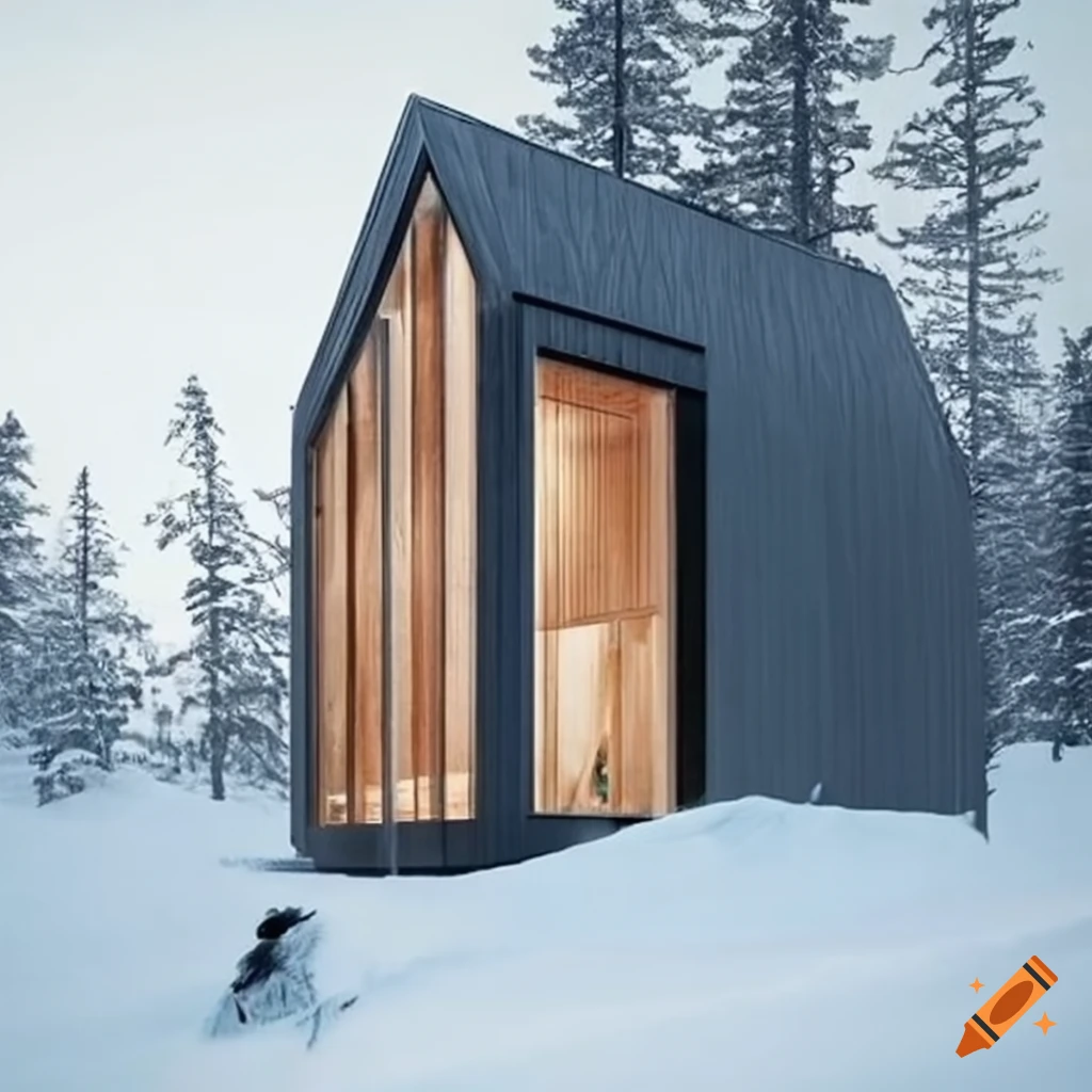 Sophisticated nordic minimalism tower cabin architecture on Craiyon