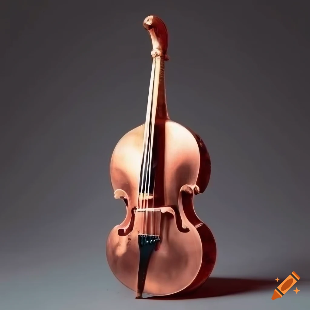 Three copper musical instruments on Craiyon