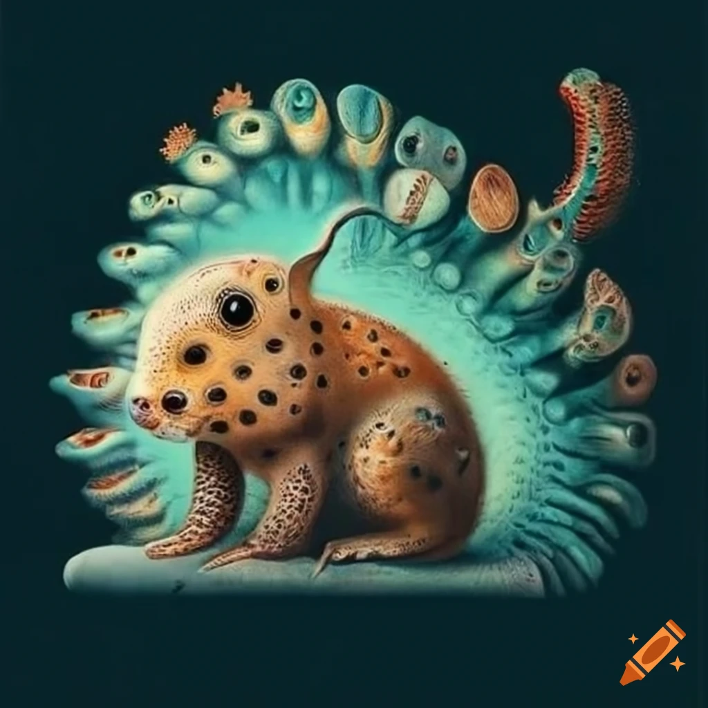 Cute and adorable haeckel rare animals on Craiyon