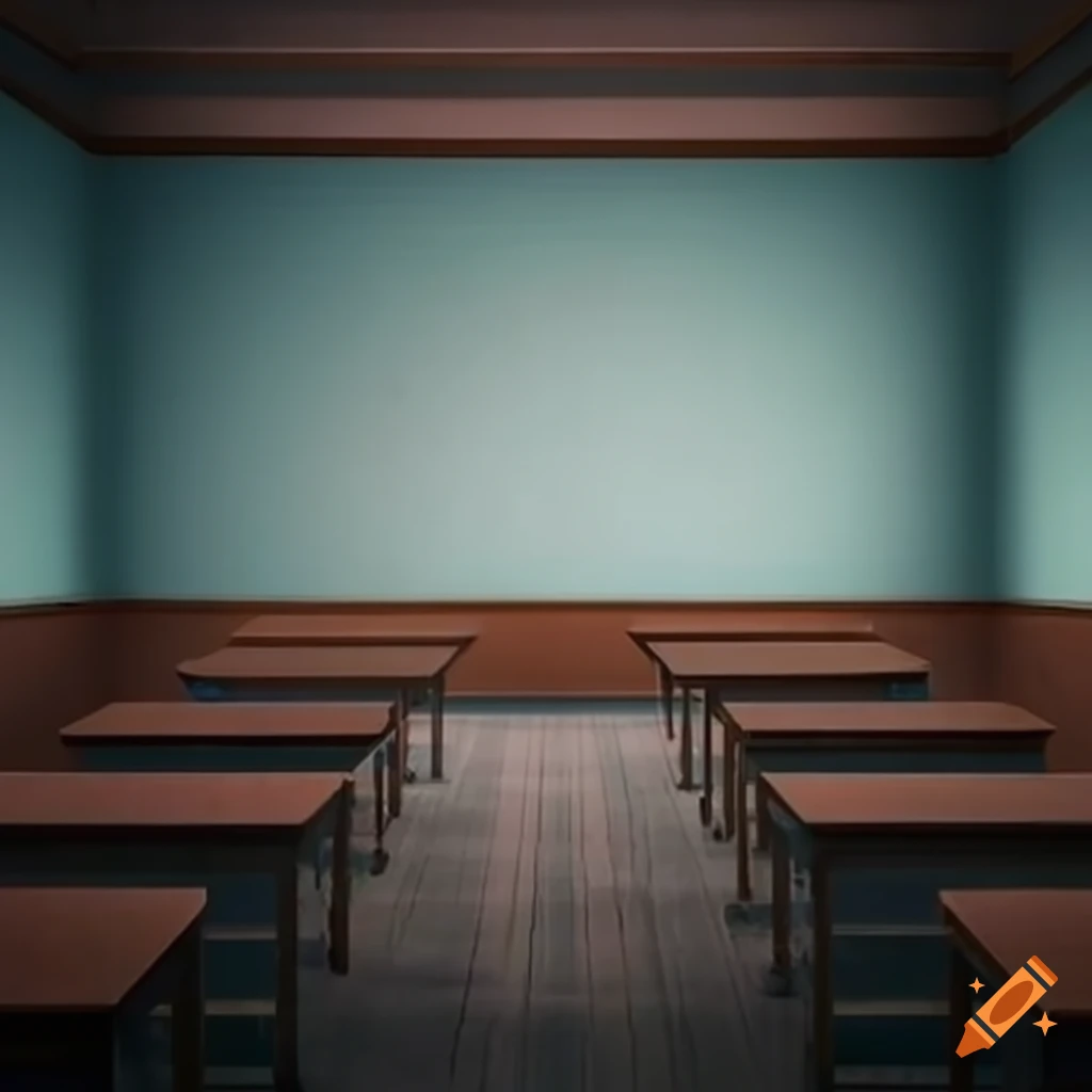 Empty classroom on Craiyon