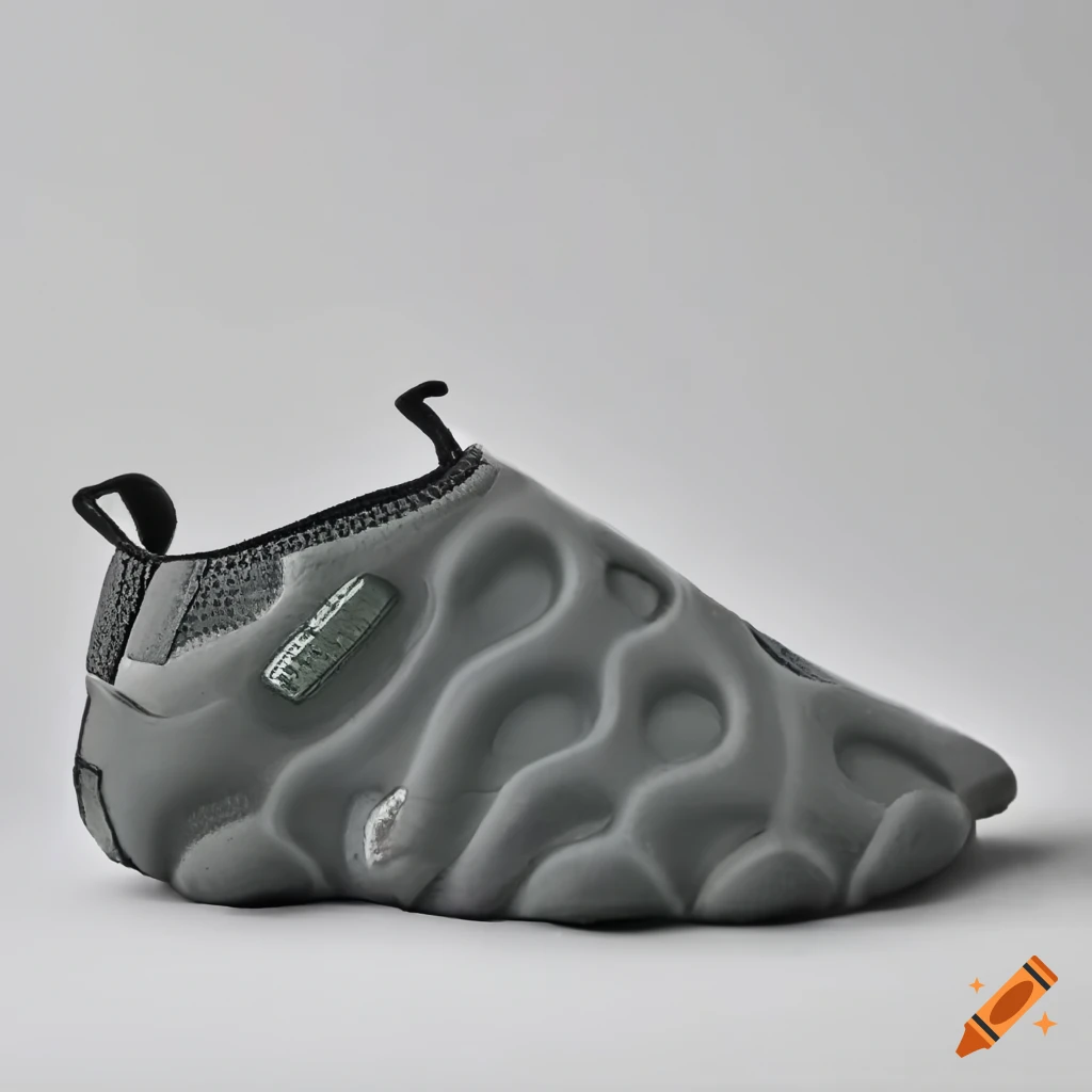 Futuristic alien boulder slip on shoe on Craiyon
