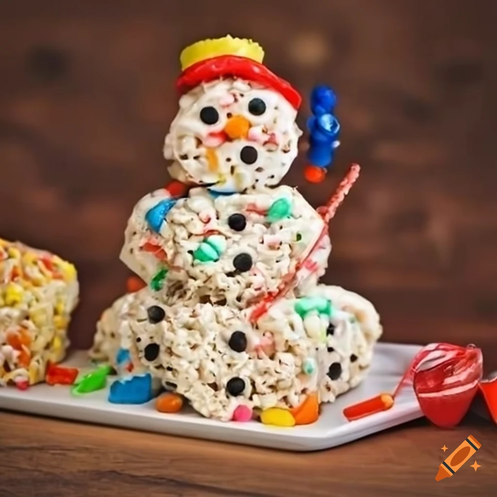 Rice Krispie Snowman