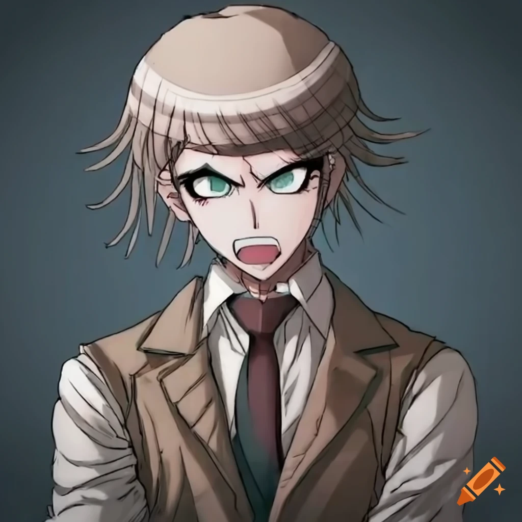 Angry detective character from danganronpa