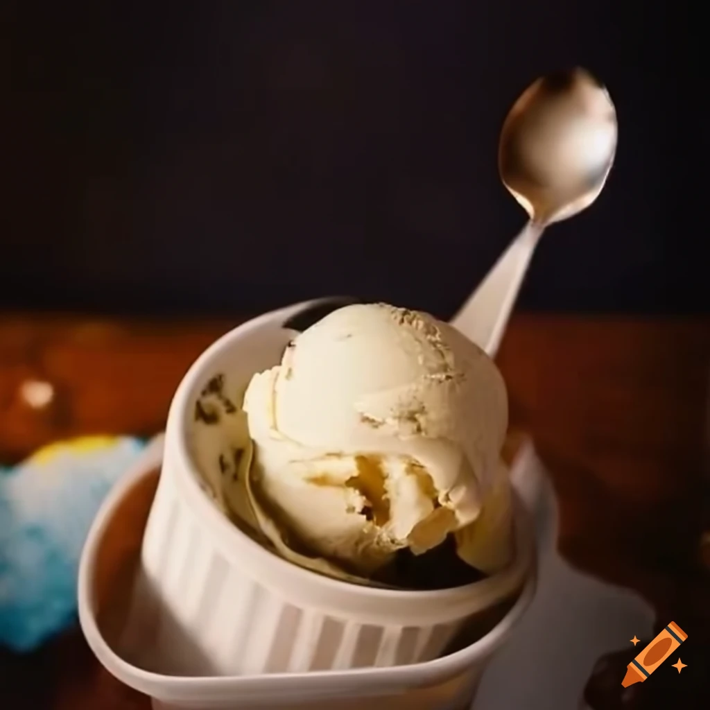 Retro ice cream stand with delicious ice cream