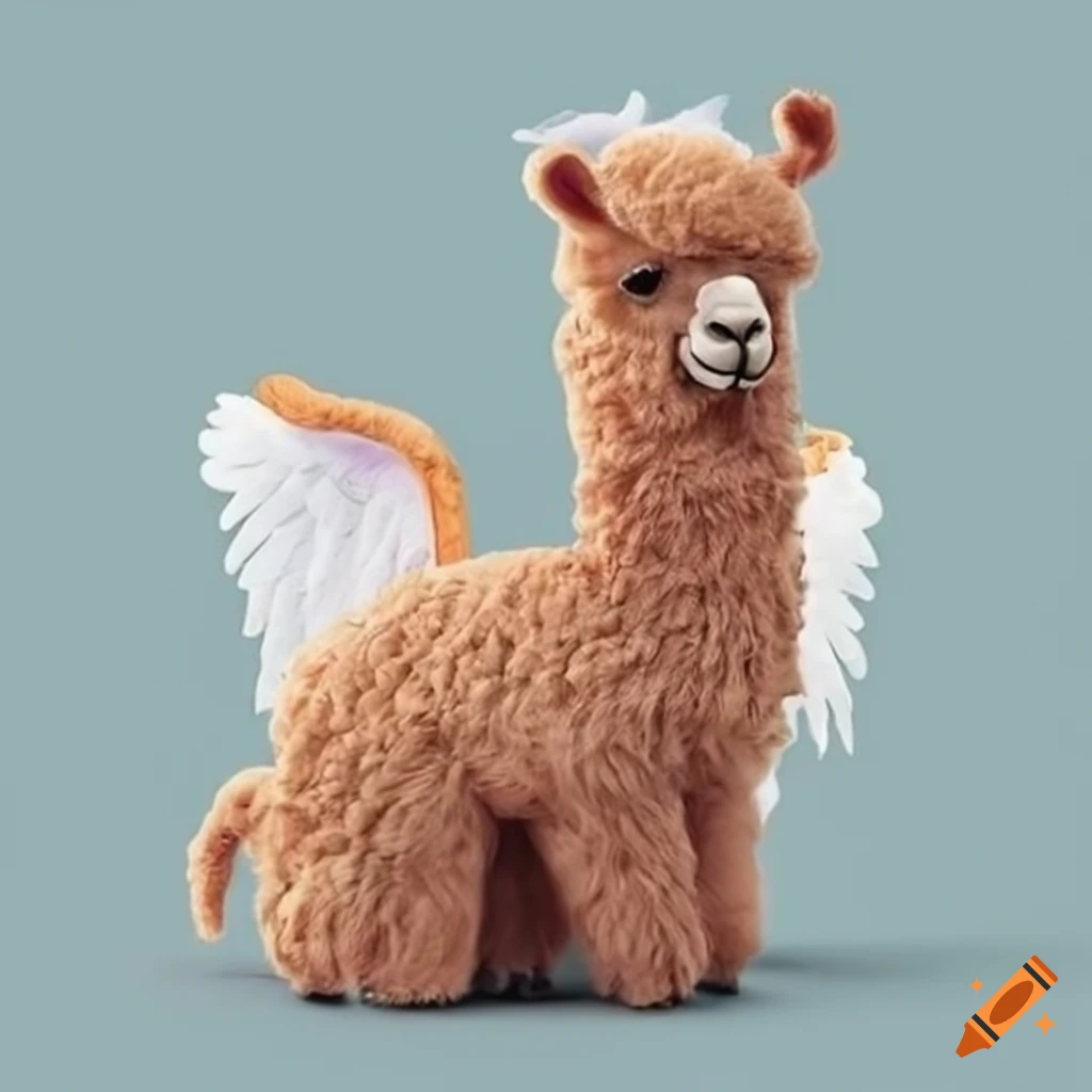 Cute lama with a test tube containing red liquid on Craiyon