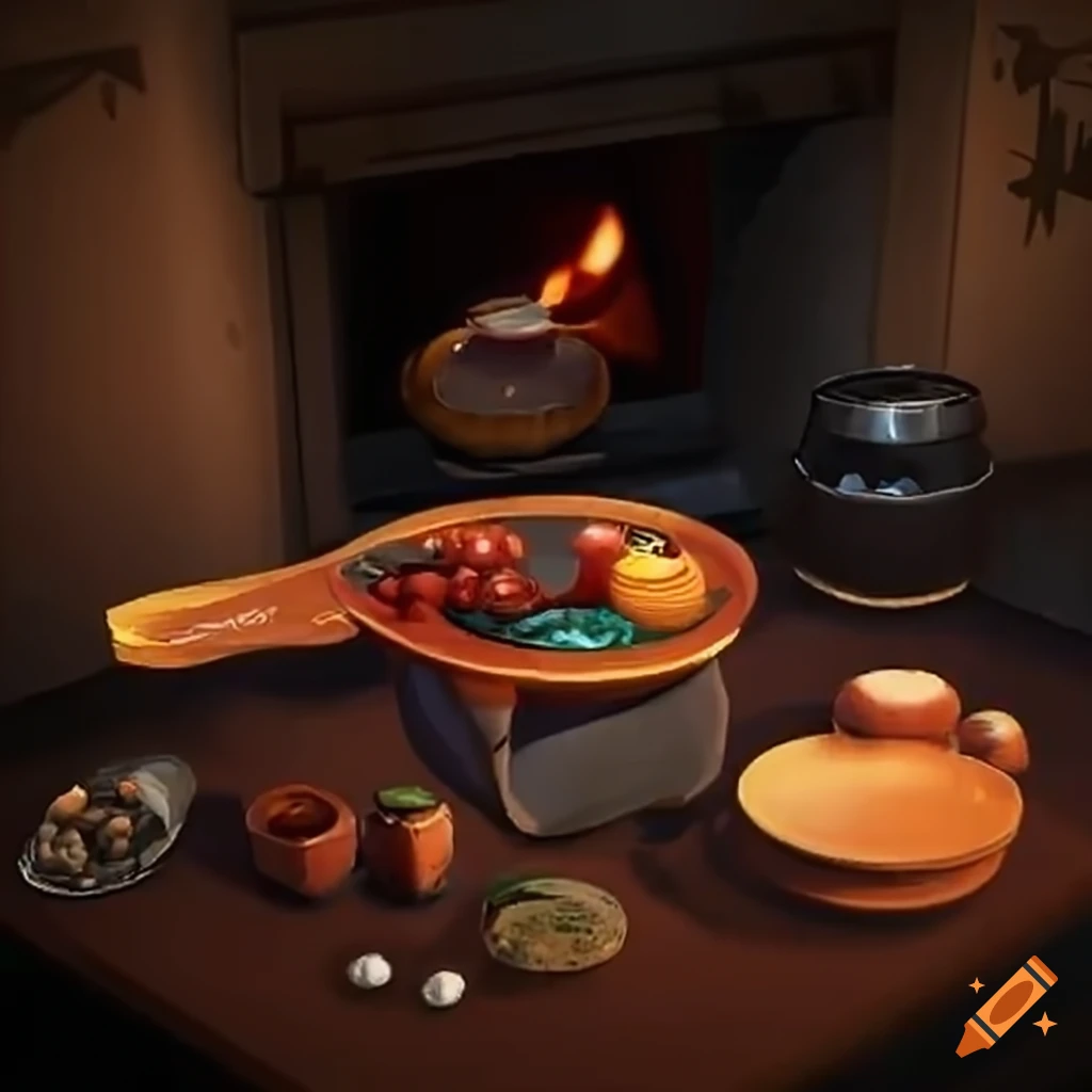Image of an enhanced cooking mod on Craiyon