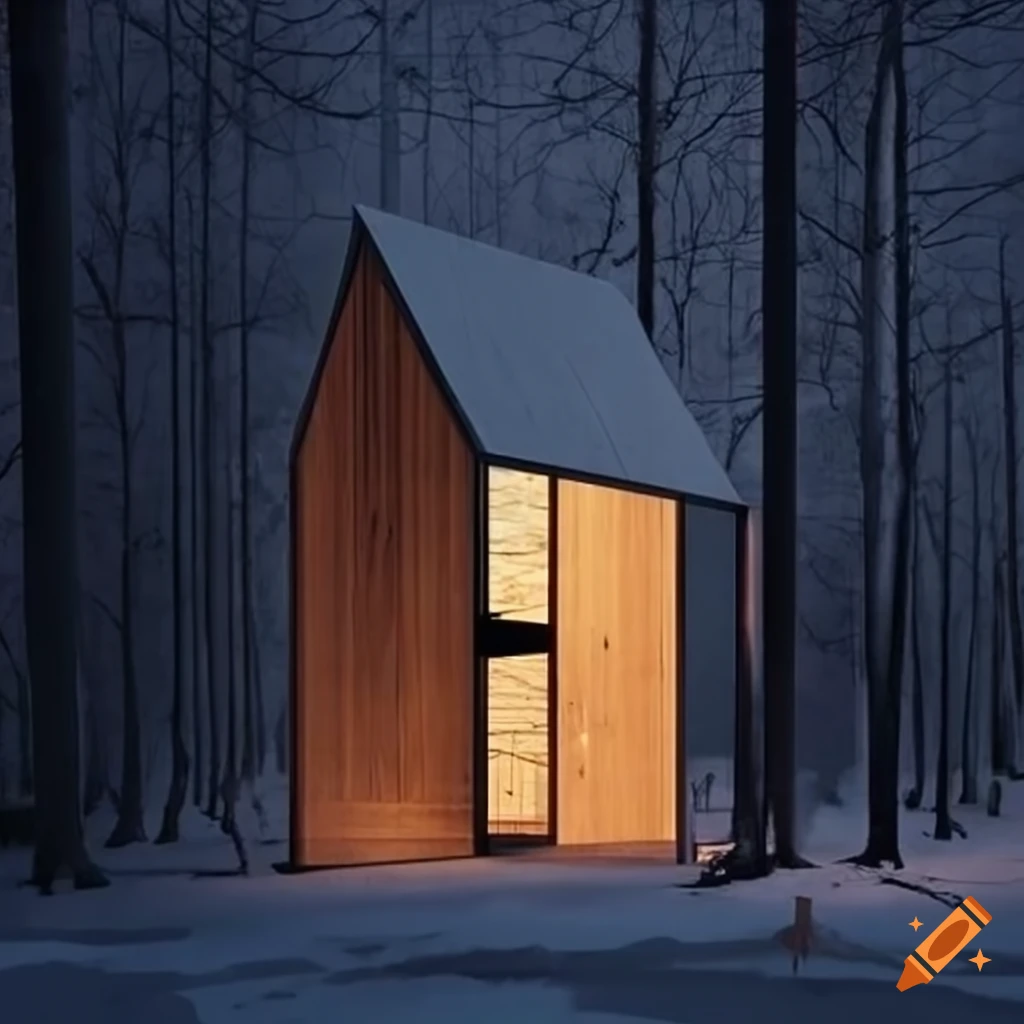 Sophisticated nordic tower cabin architecture on Craiyon