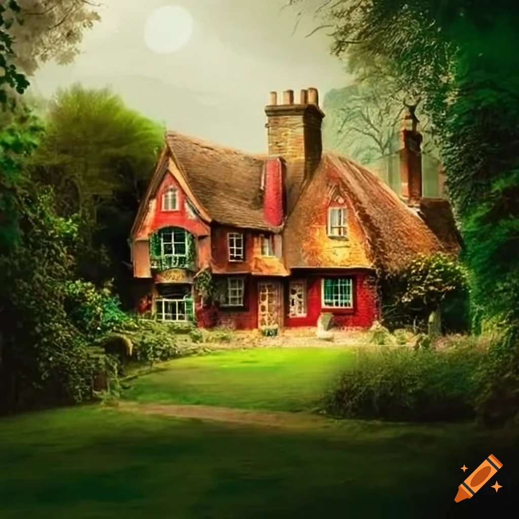 German countryside cottage on Craiyon