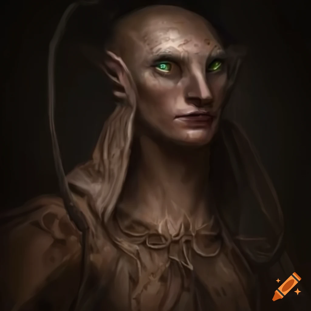 Fantasy illustration of a humanoid insect in medieval setting