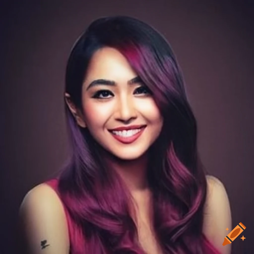 Portrait of a filipino woman with distinctive features on Craiyon