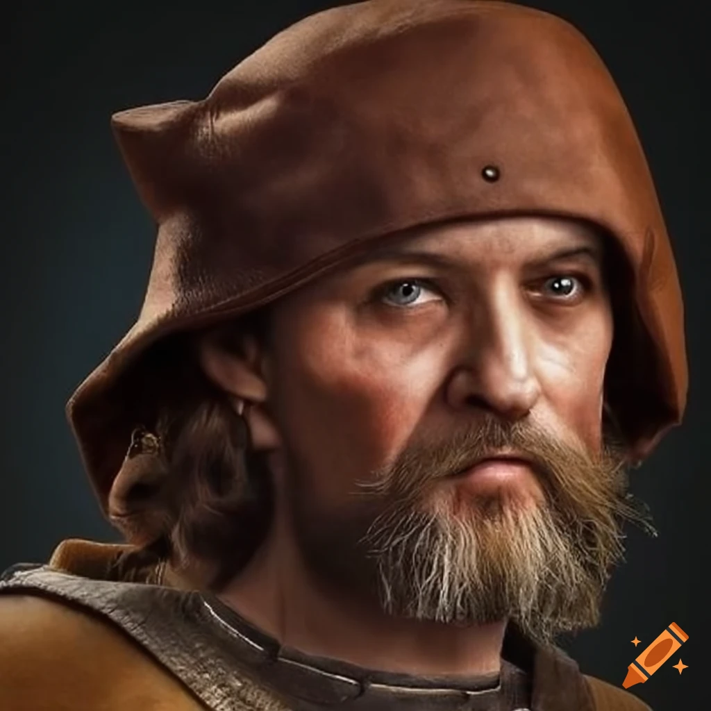 Medieval older noble merchant on Craiyon
