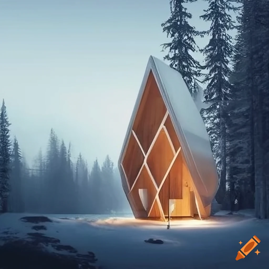 Sophisticated tower cabin architecture design on Craiyon