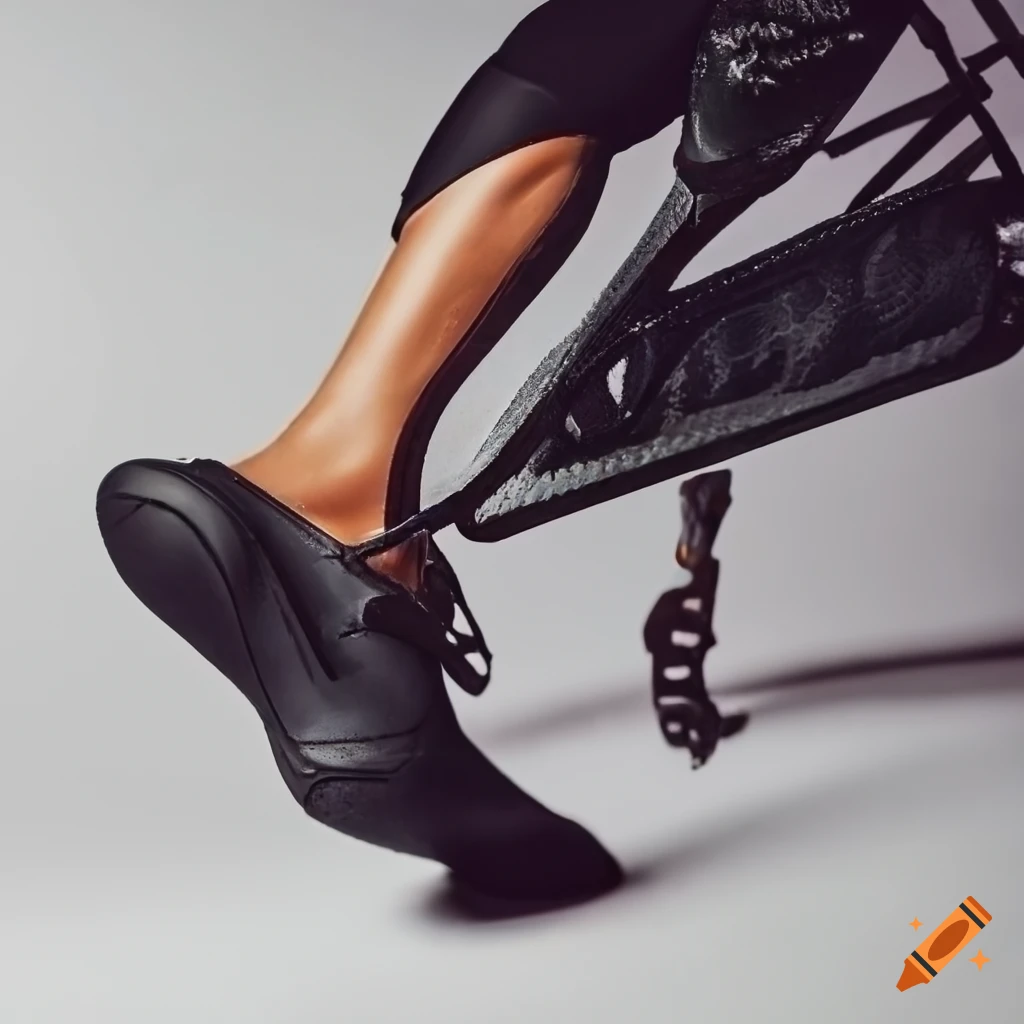 Futuristic alien boulder slip on shoe on Craiyon