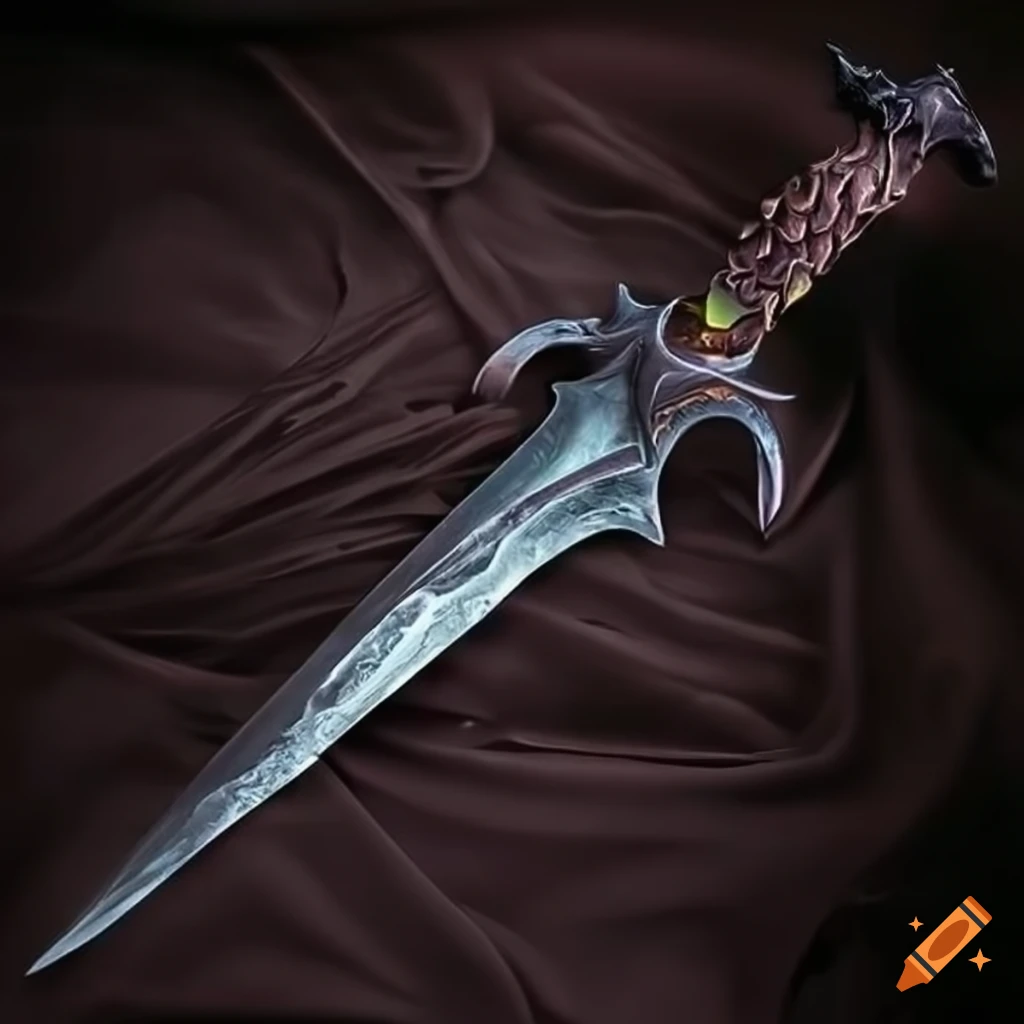 Image of a mysterious darkmatter dagger on Craiyon