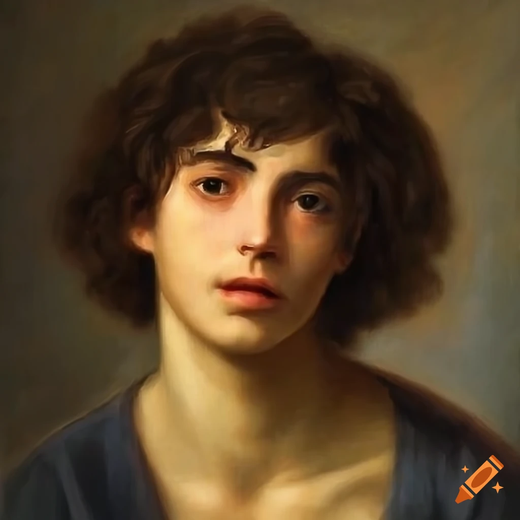 Detailed painting of a confident and powerful male god on Craiyon