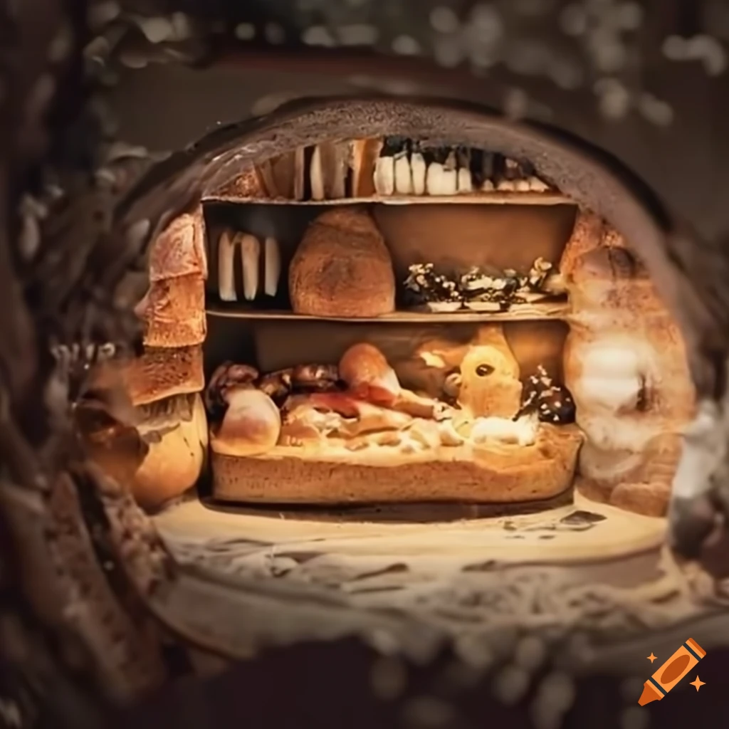 Giant sitting on top of a convenience store on Craiyon