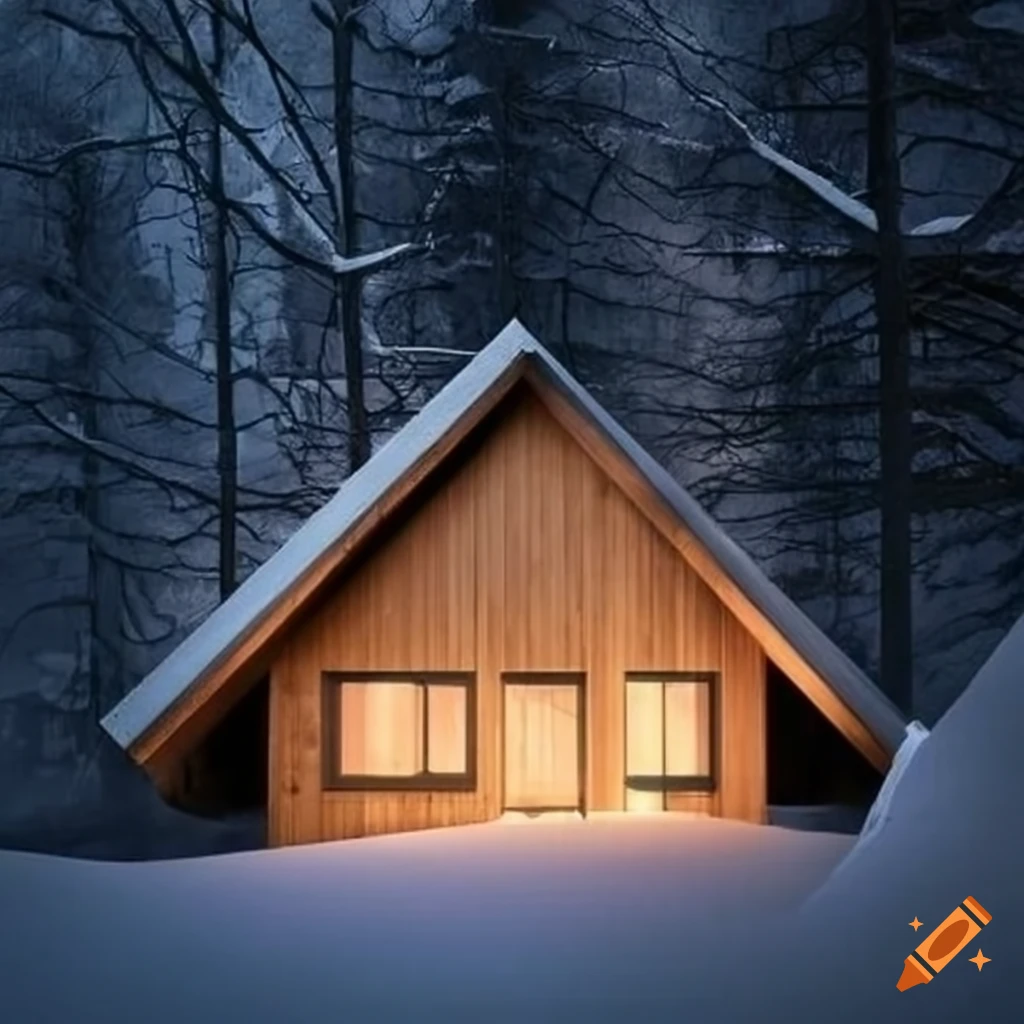 Well-crafted cabin architecture on Craiyon