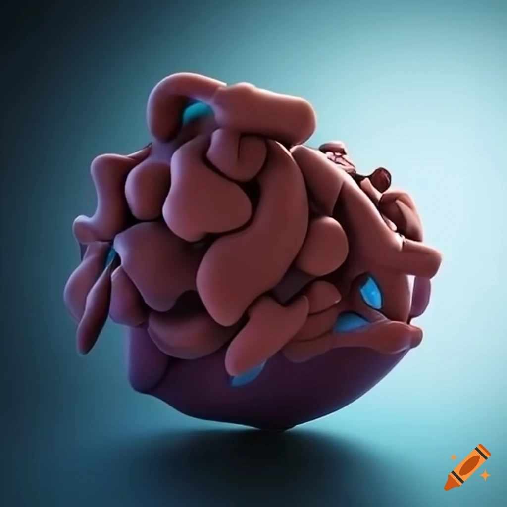 Rushing river in nature on Craiyon