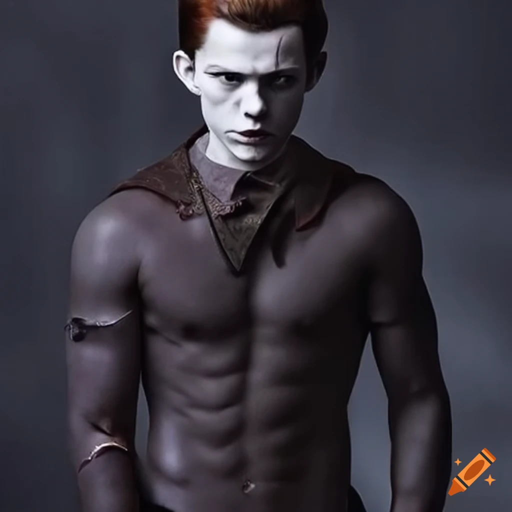 Portrait of tom holland as a vampire on Craiyon
