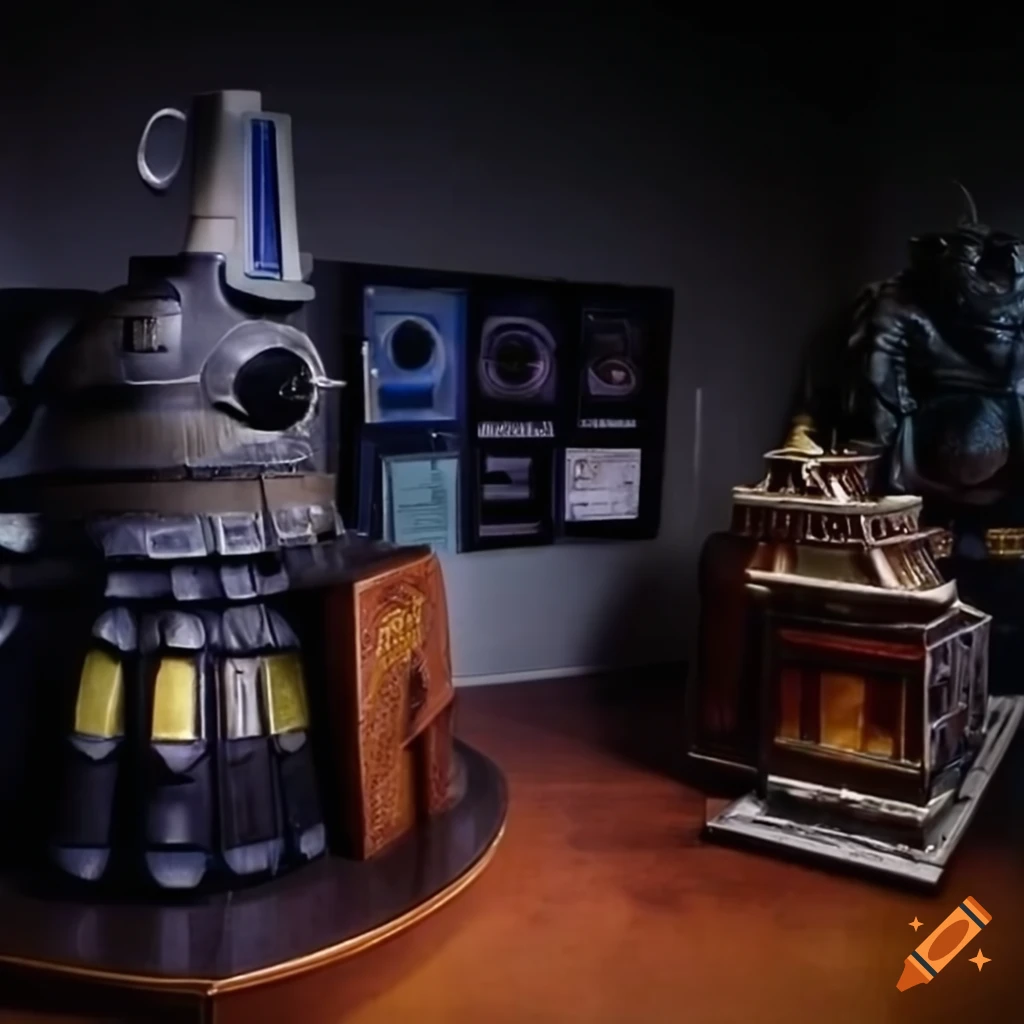 Sci-fi prop display from 1975 doctor who