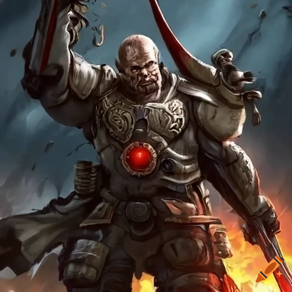 Image of an indestructible warrior on Craiyon