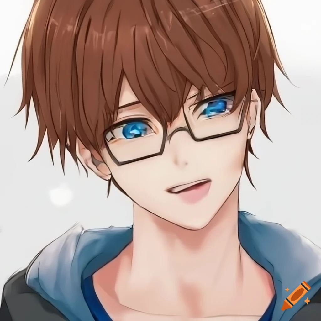 Anime style illustration of a young man doing math on Craiyon