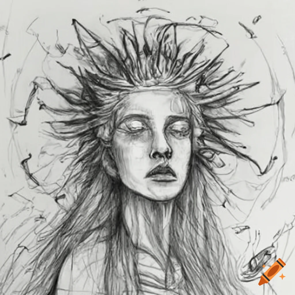 Illustration of the judgment and the fool tarot cards