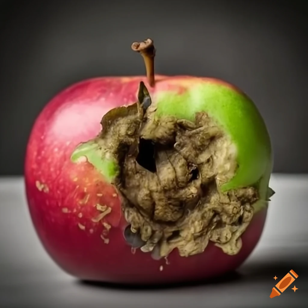 Rotten apple on Craiyon