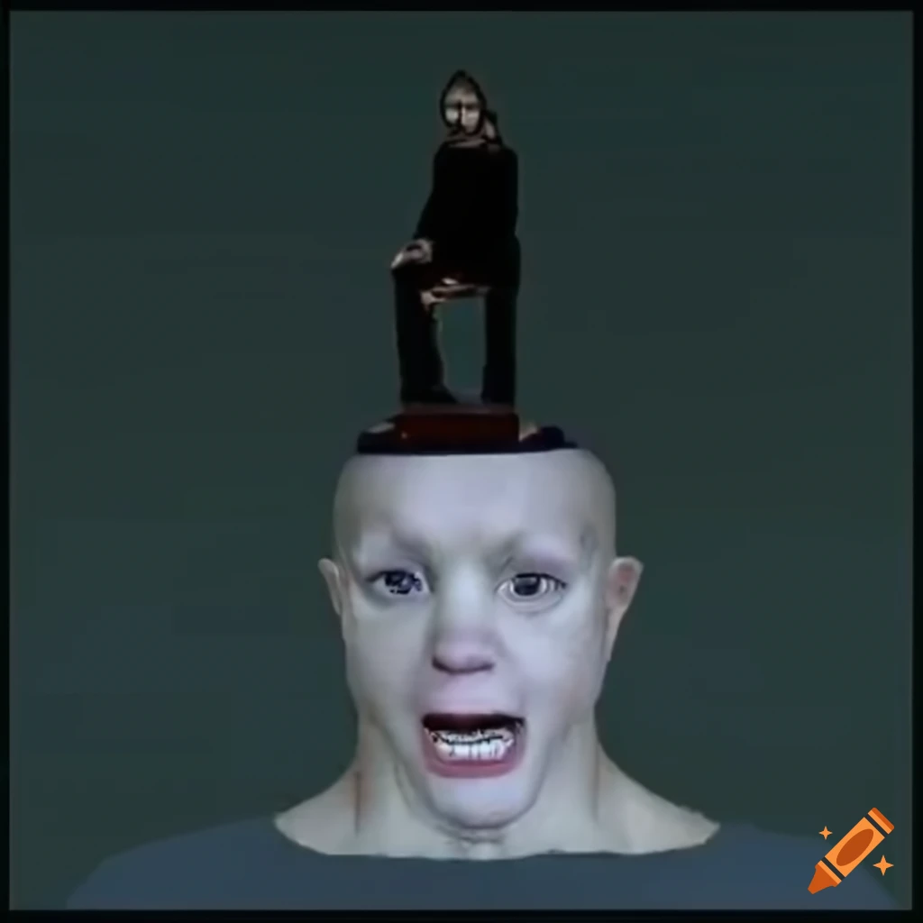 Surreal meme template in 3d on Craiyon