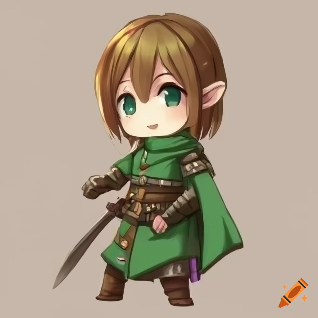 Leprechaun chibi headshot for profile picture on Craiyon