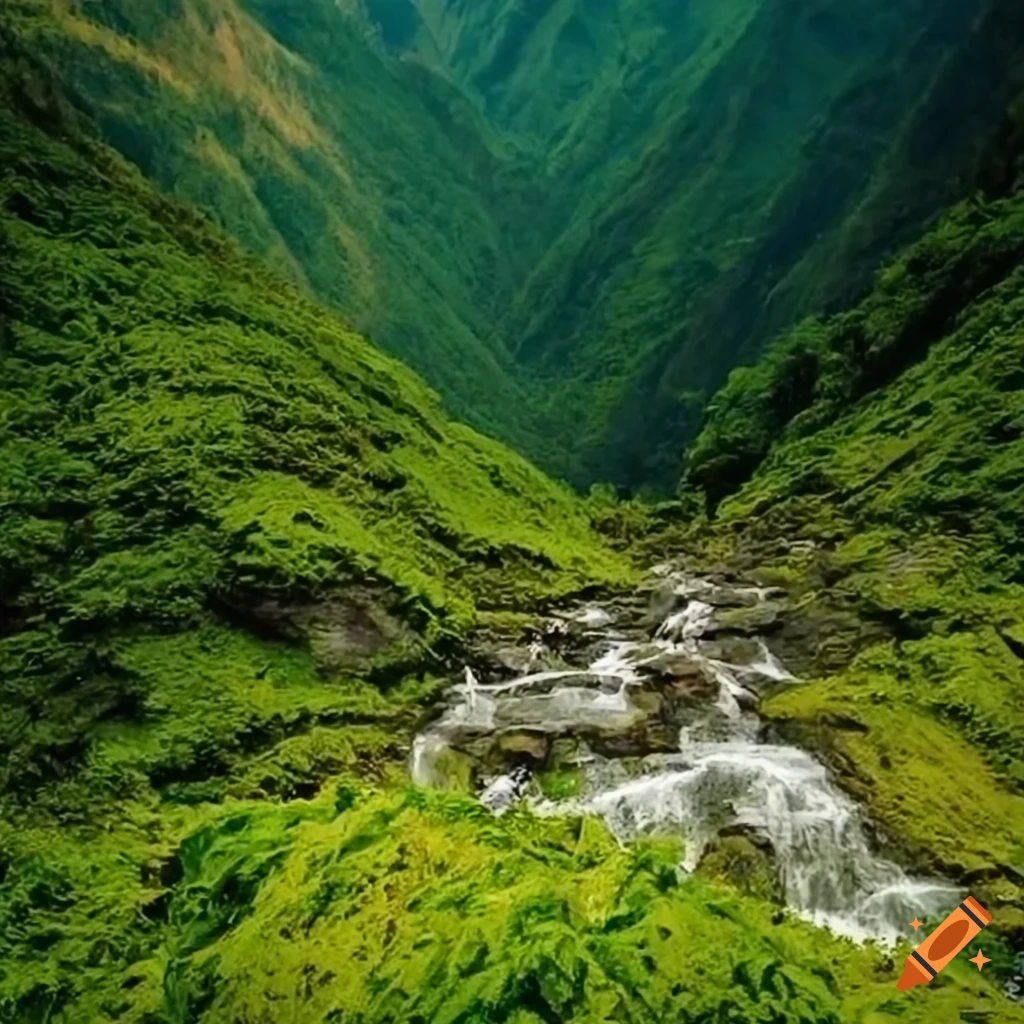 Sikkim summer landscape