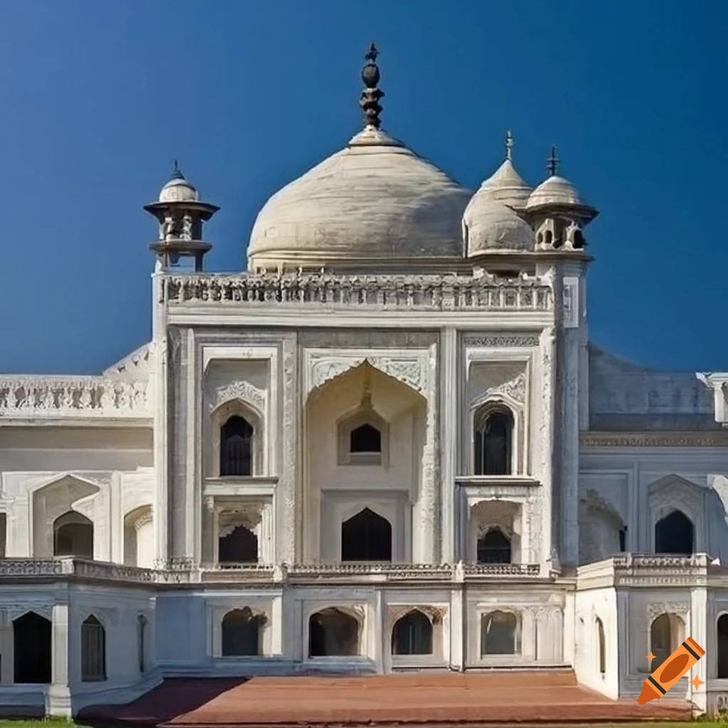Frontal elevation of an architectural masterpiece