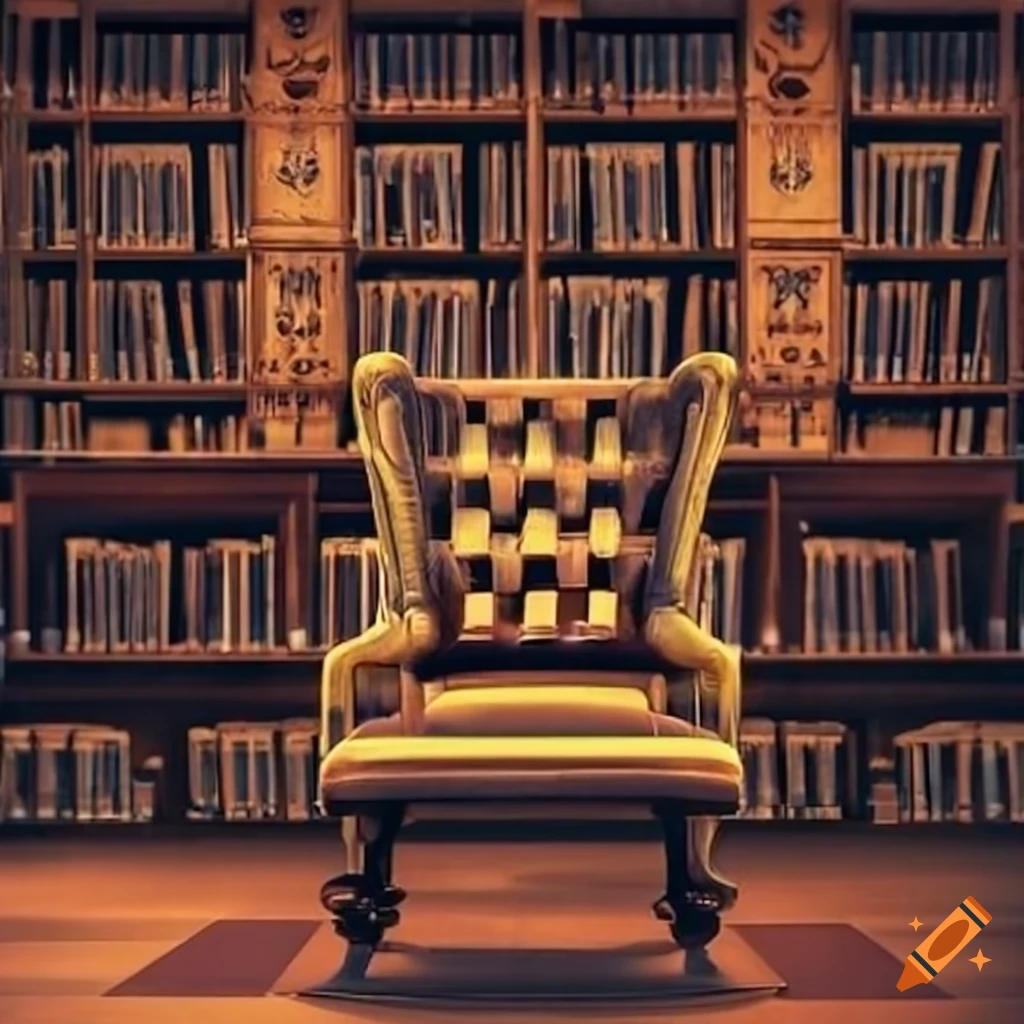 Chair in a library