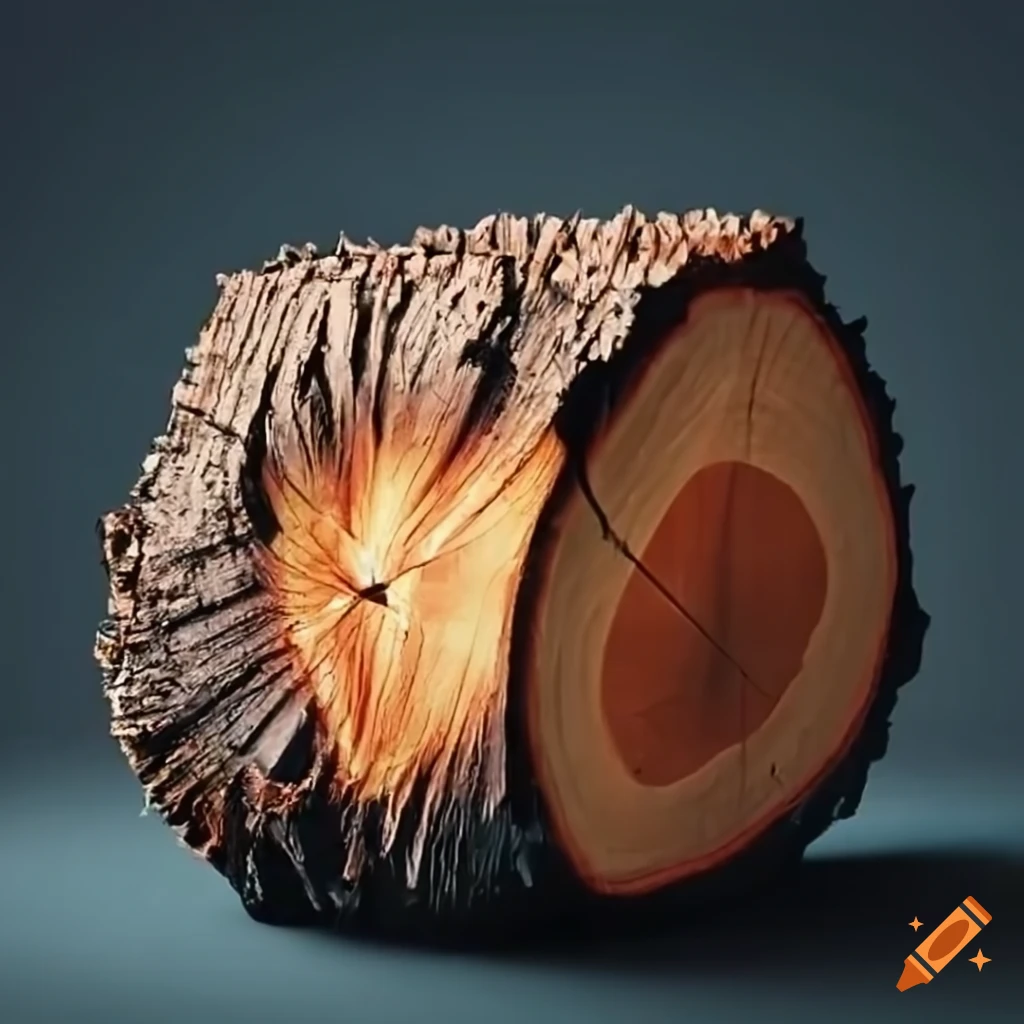 Oak log in the shape of a square on Craiyon