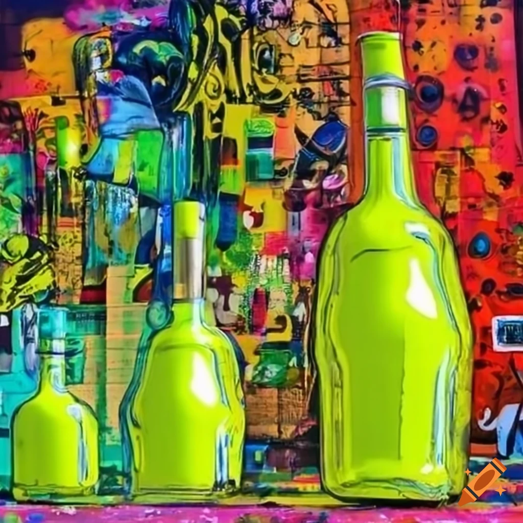 Vibrant Street Art With A Chartreuse Liquor Bottle On Craiyon Vibrant Street Art With A Chartreuse Liquor Bottle On Craiyon
